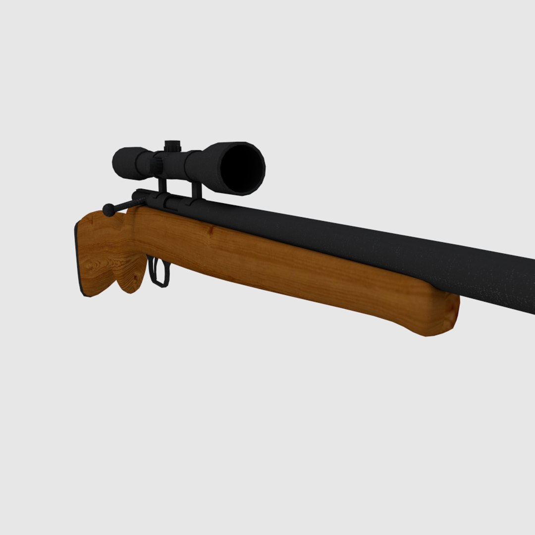 3d Model Hunting Rifle Rigged