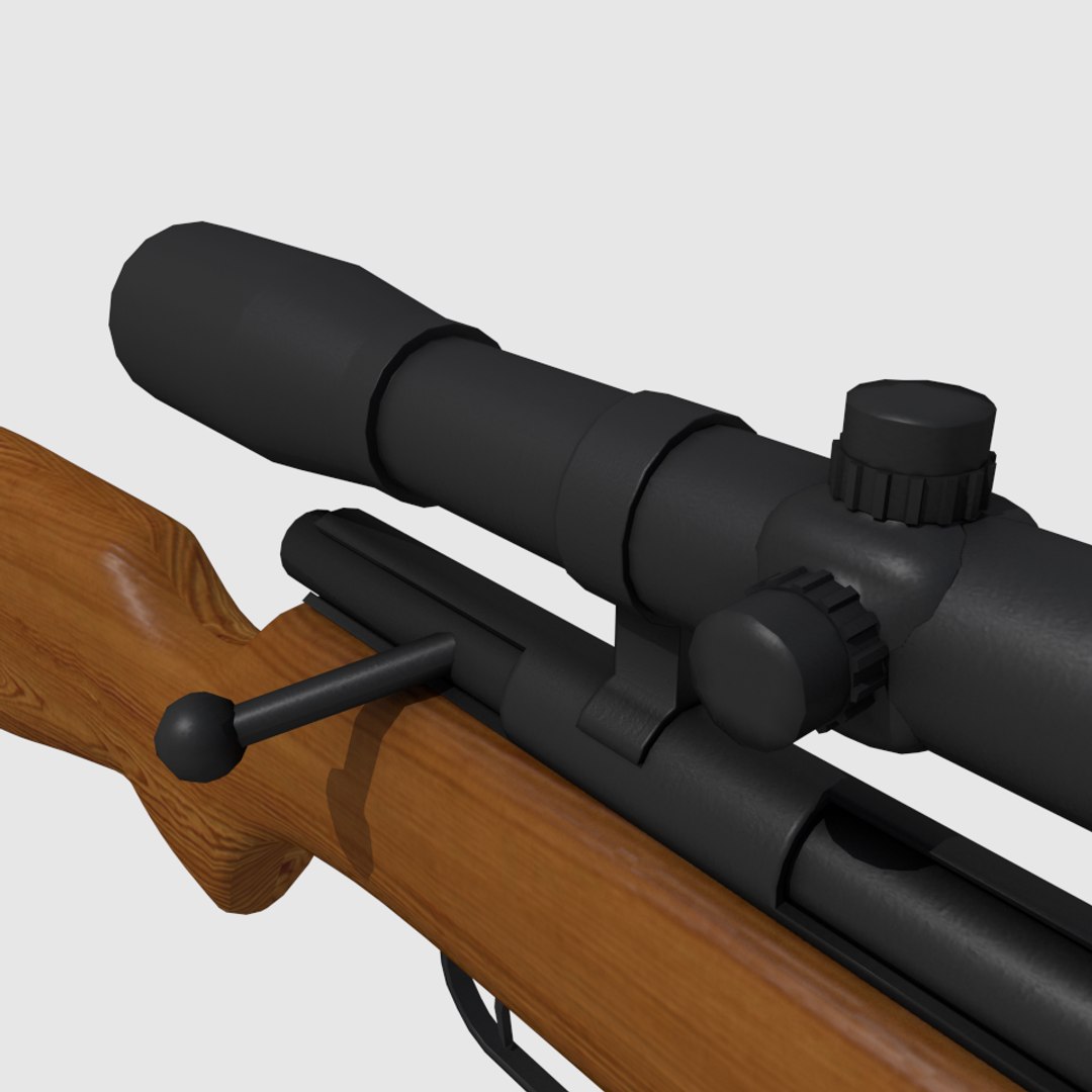 3d Model Hunting Rifle Rigged