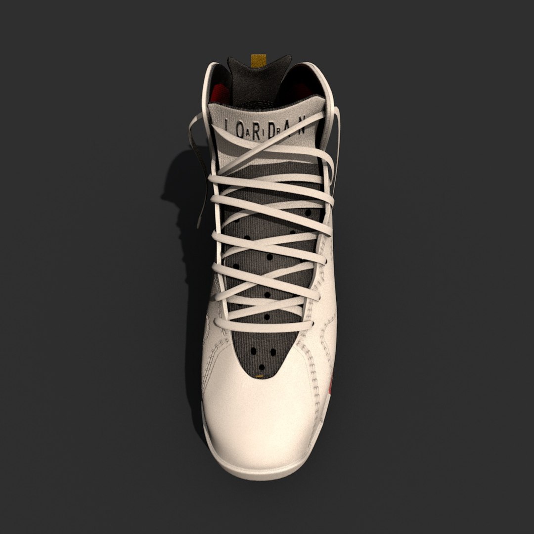 3d nike air jordan 7 model