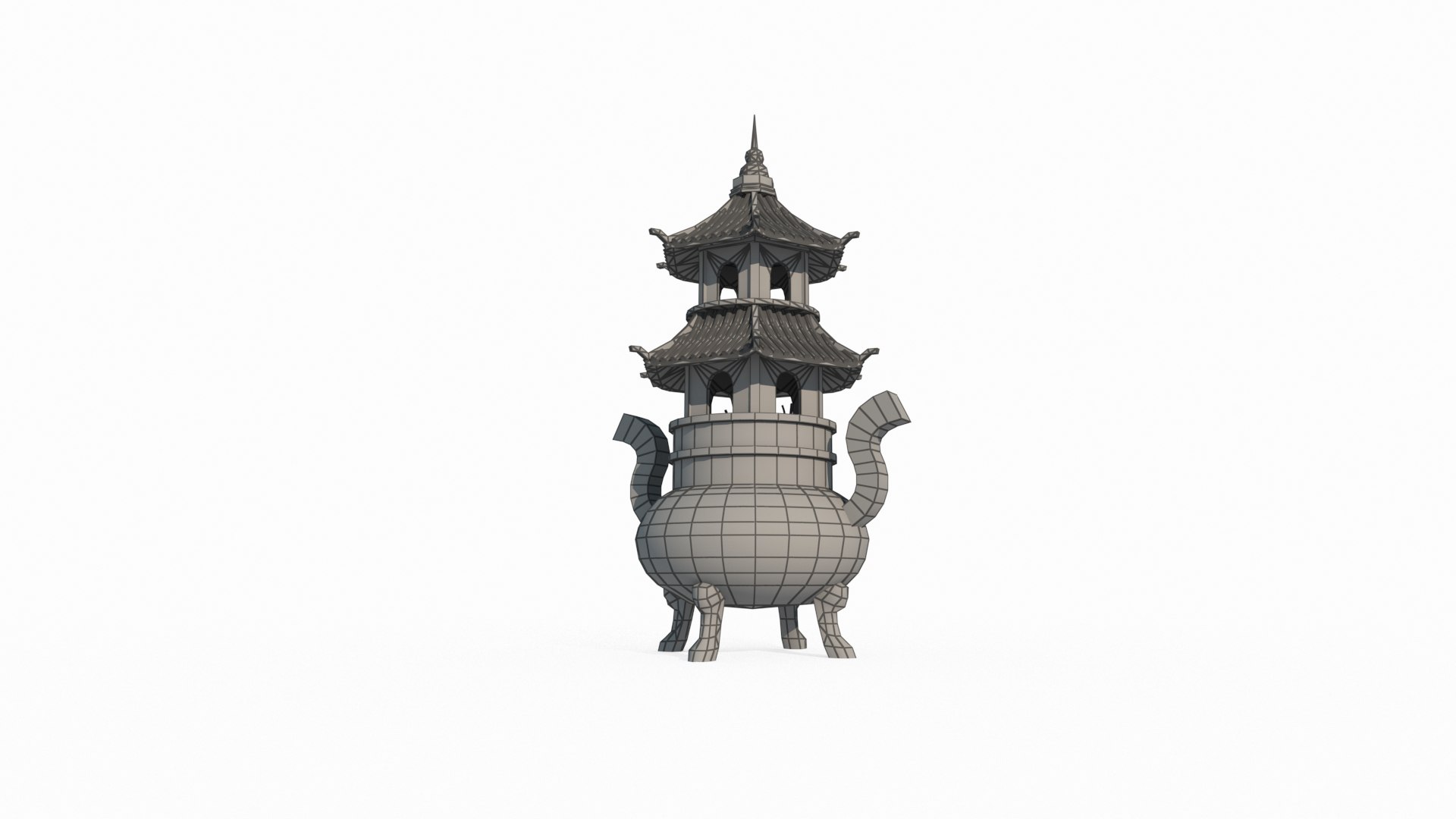3D Model Ancient Asian Censer - TurboSquid 2119077