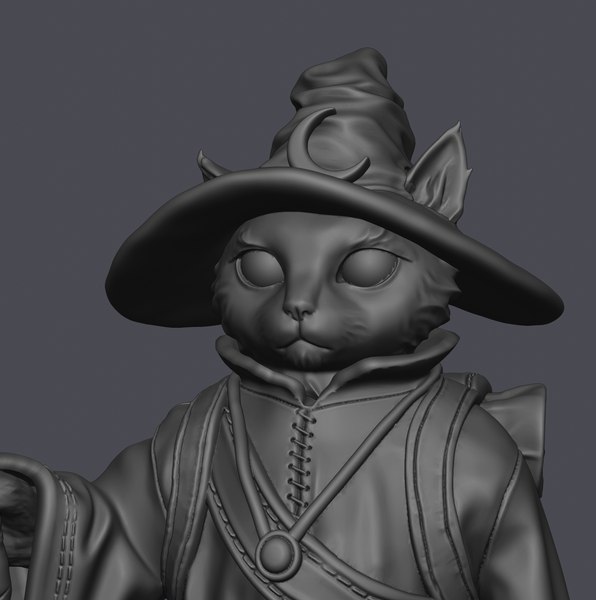 modelo 3d Wizard cat - TurboSquid 2050324