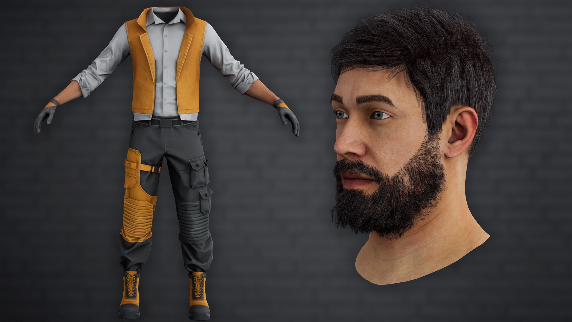 3D Worker 2 Model - TurboSquid 2355638