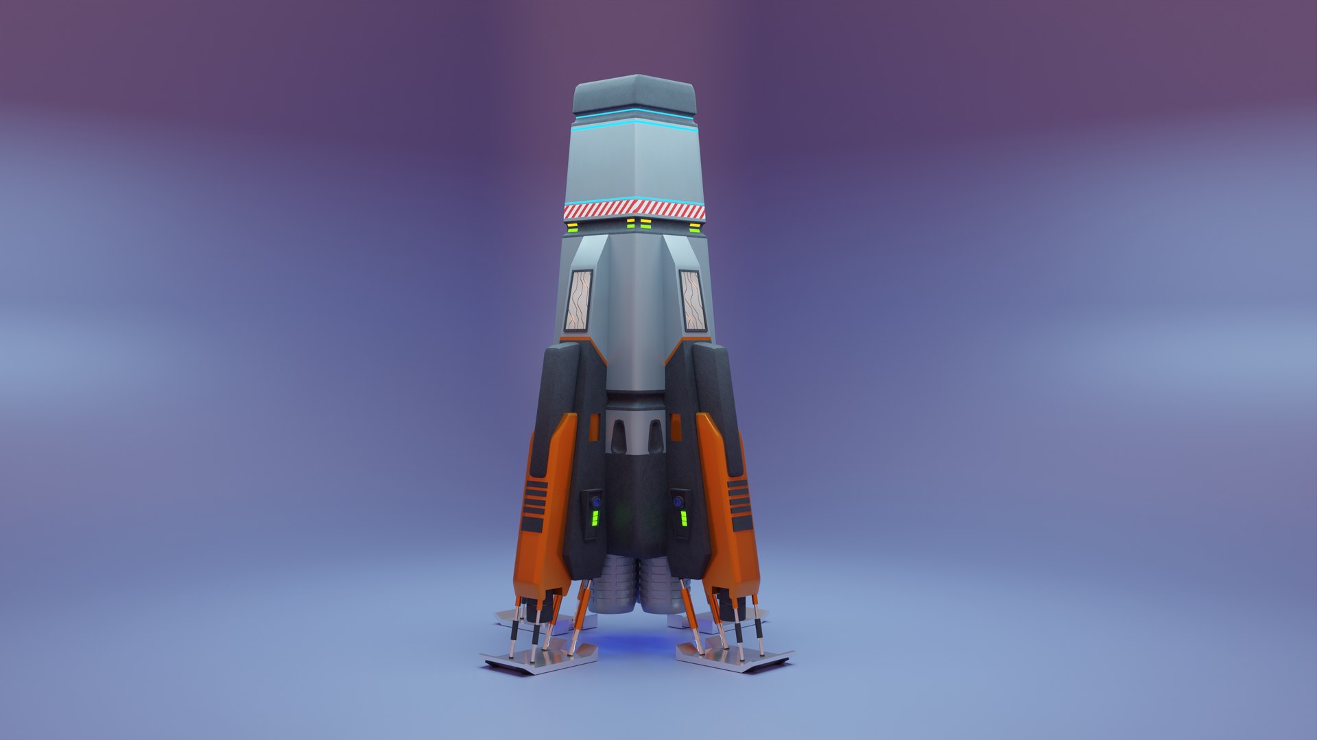 Sci-Fi Spaceship 3D Model - TurboSquid 2065990