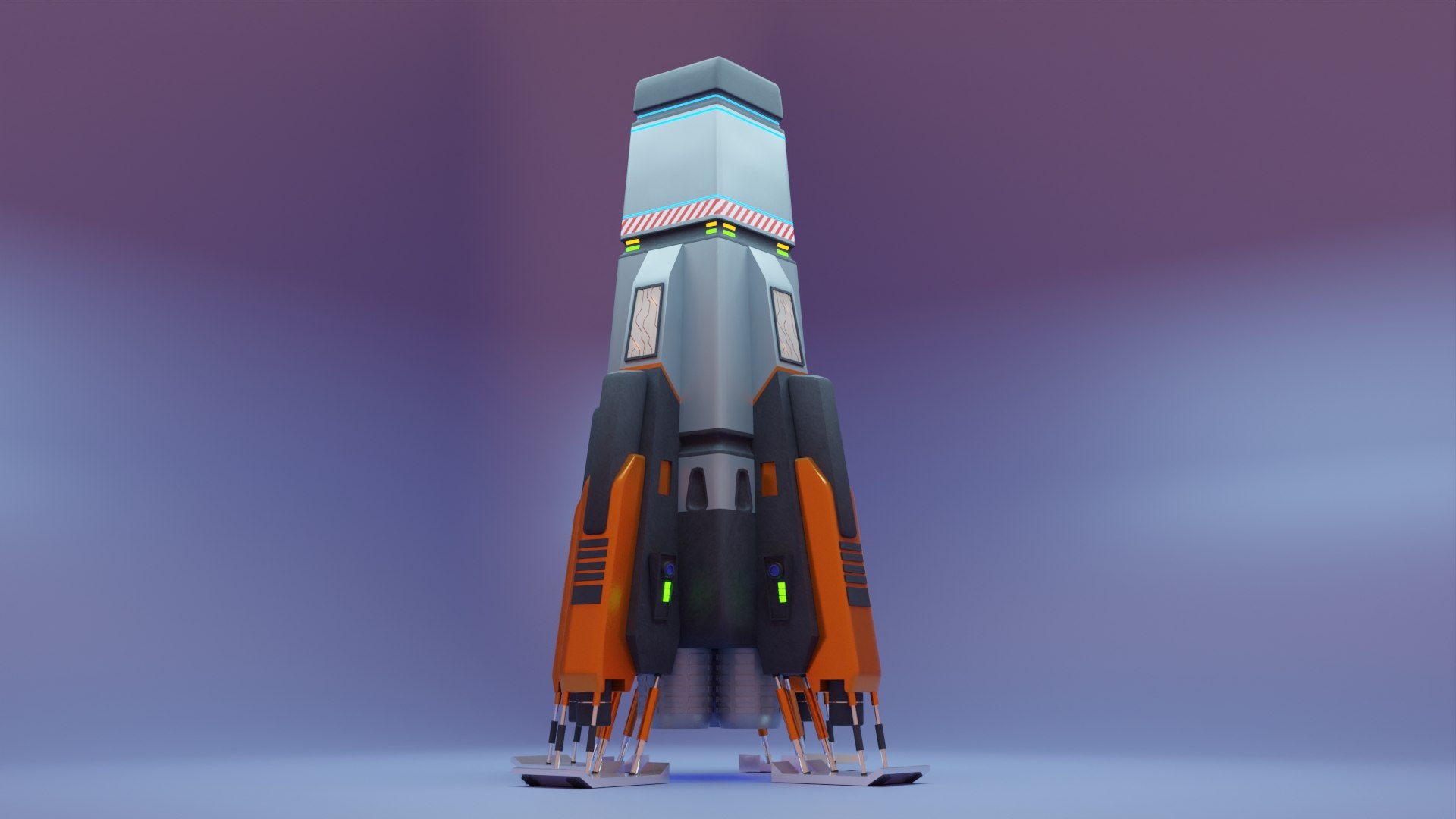 Sci-Fi Spaceship 3D Model - TurboSquid 2065990
