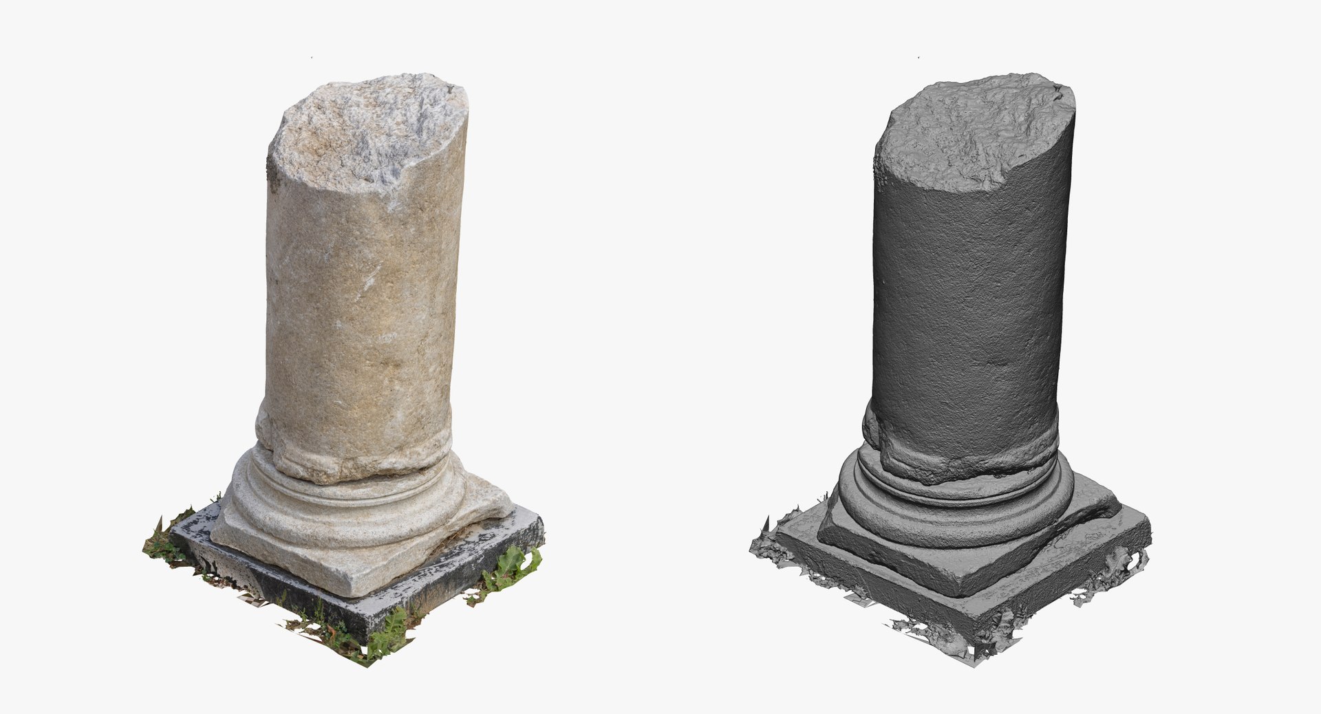 3D model medieval stone column piece - TurboSquid 1539498