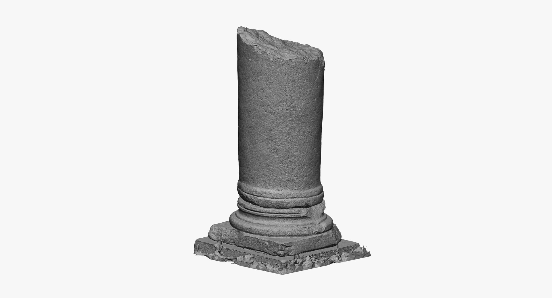 3D model medieval stone column piece - TurboSquid 1539498