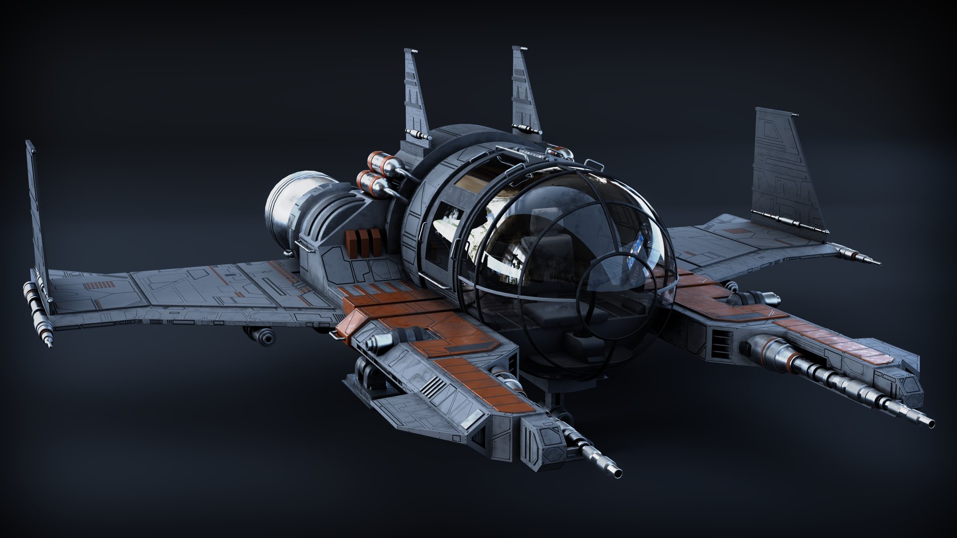 3D Spaceship 3d Model - Blender Model - TurboSquid 2249396