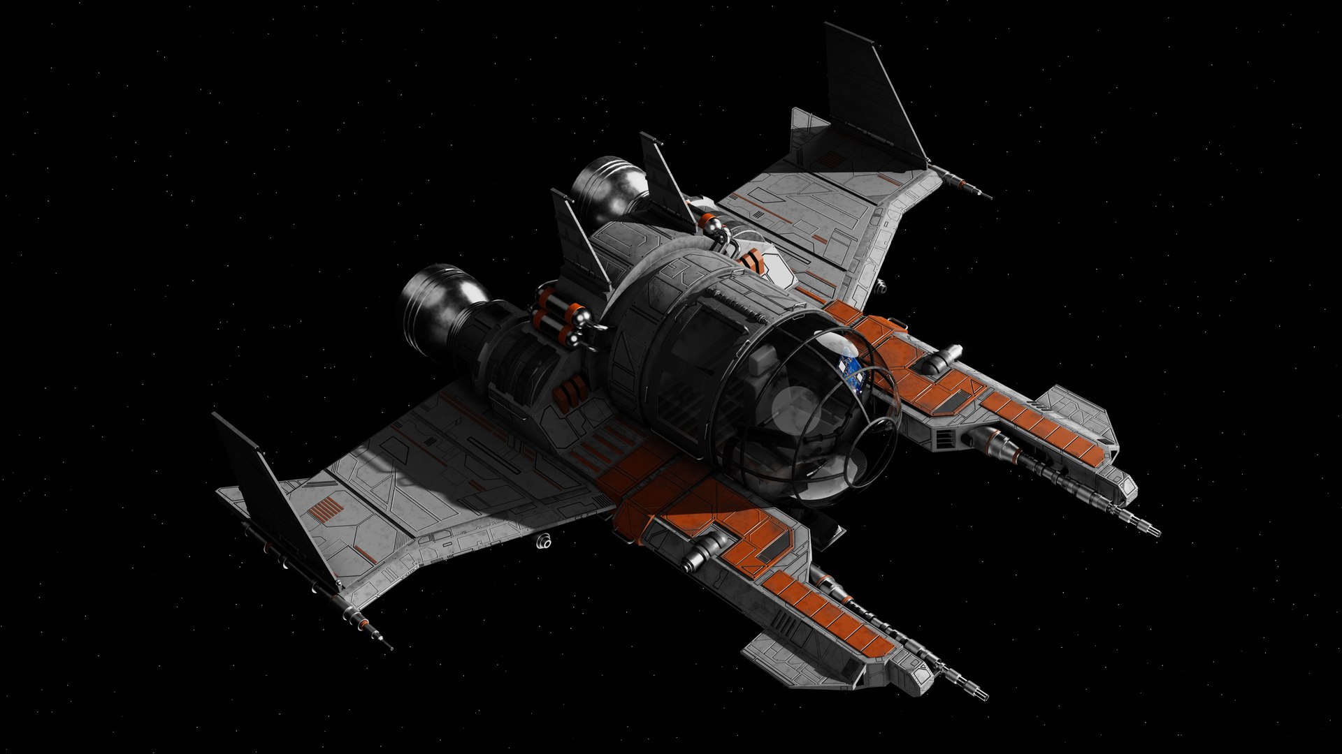 3D Spaceship 3d Model - Blender Model - TurboSquid 2249396