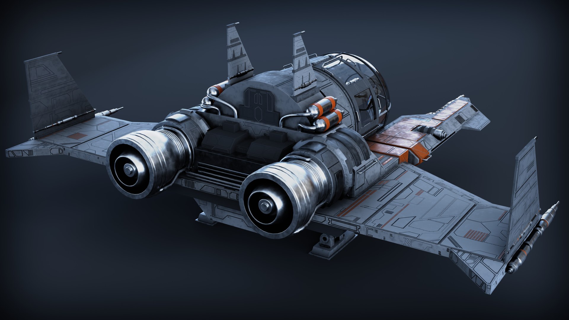 3D Spaceship 3d Model - Blender Model - TurboSquid 2249396