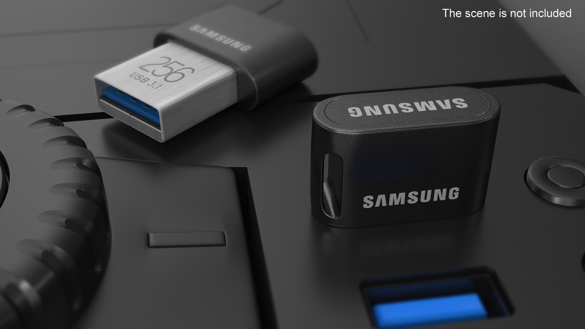Flash Drive Samsung 256Gb Model - TurboSquid 1984579