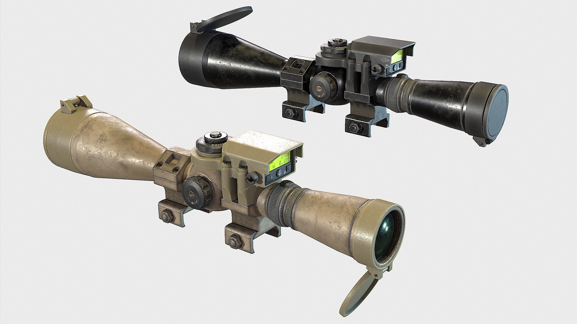 3D Model Optical Scope 101 PBR - TurboSquid 2241802