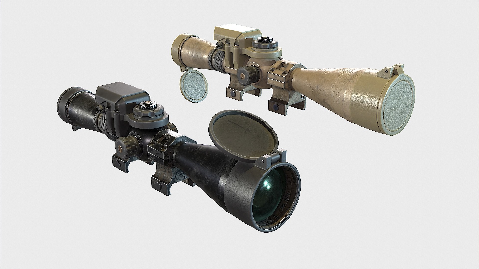 3D Model Optical Scope 101 PBR - TurboSquid 2241802