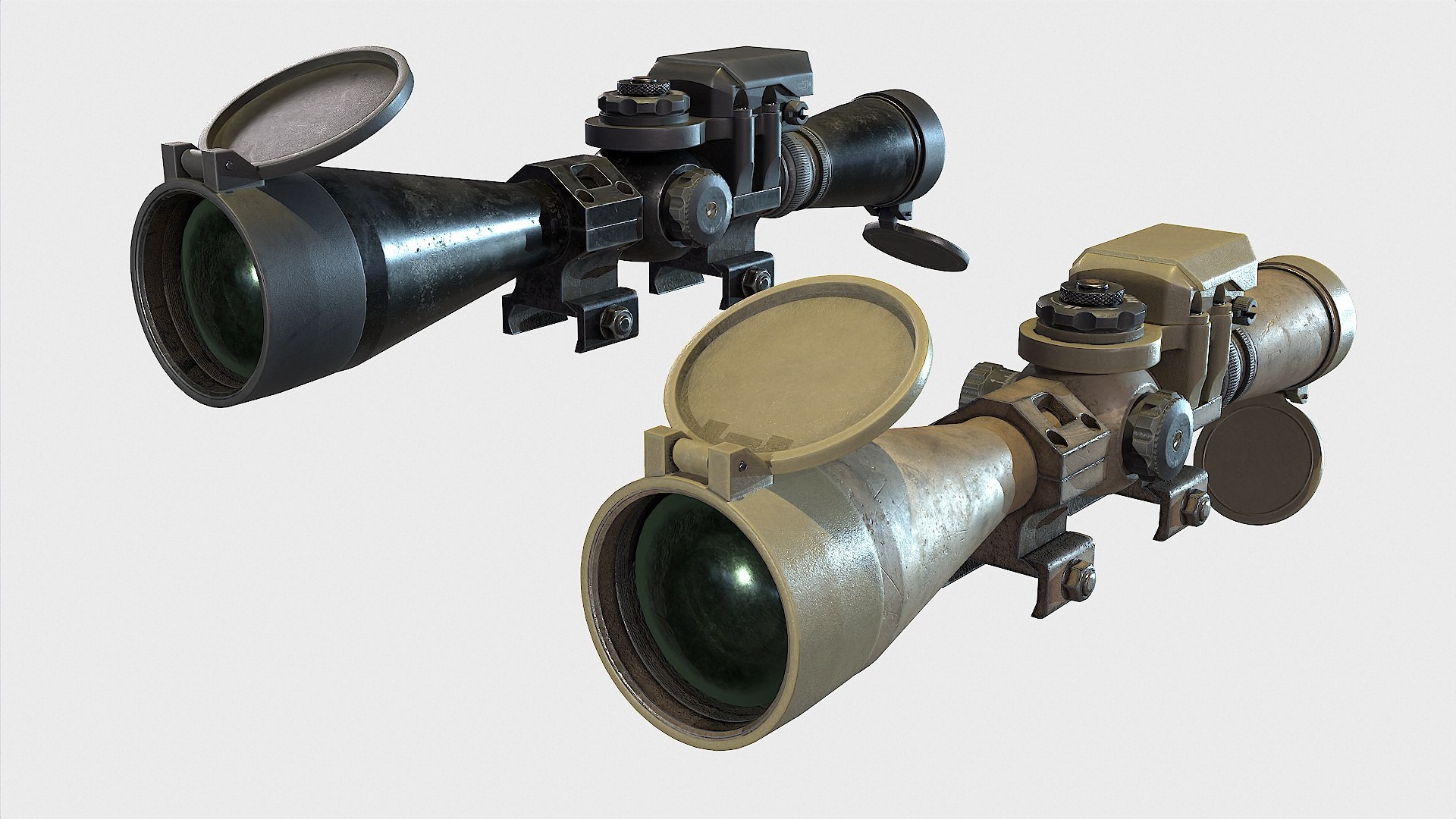 3D Model Optical Scope 101 PBR - TurboSquid 2241802