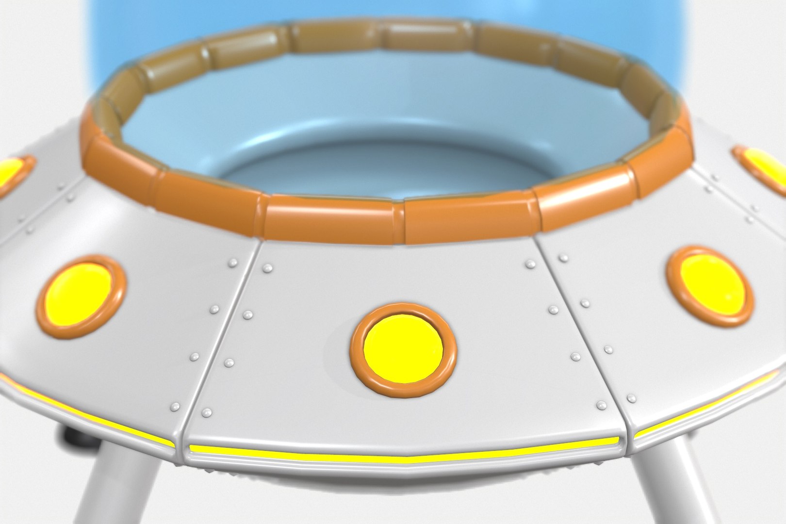 3D Cartoon Ufo V2 Model - TurboSquid 1304627