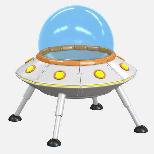 3D cartoon ufo v2 model - TurboSquid 1304627