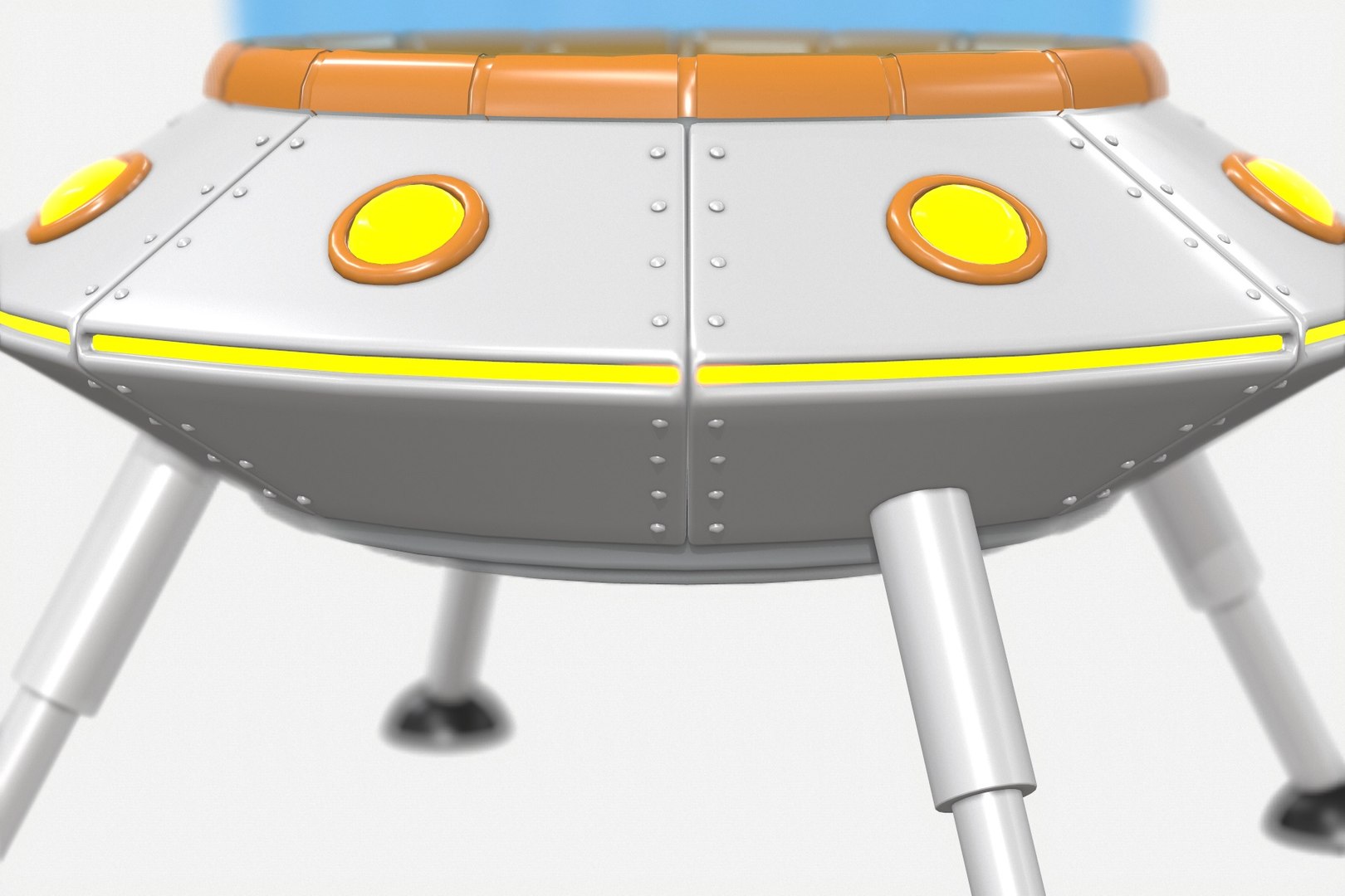 3D Cartoon Ufo V2 Model - TurboSquid 1304627