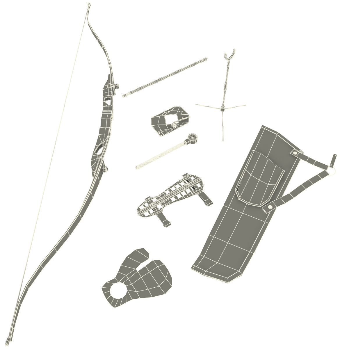3d bows crossbow model