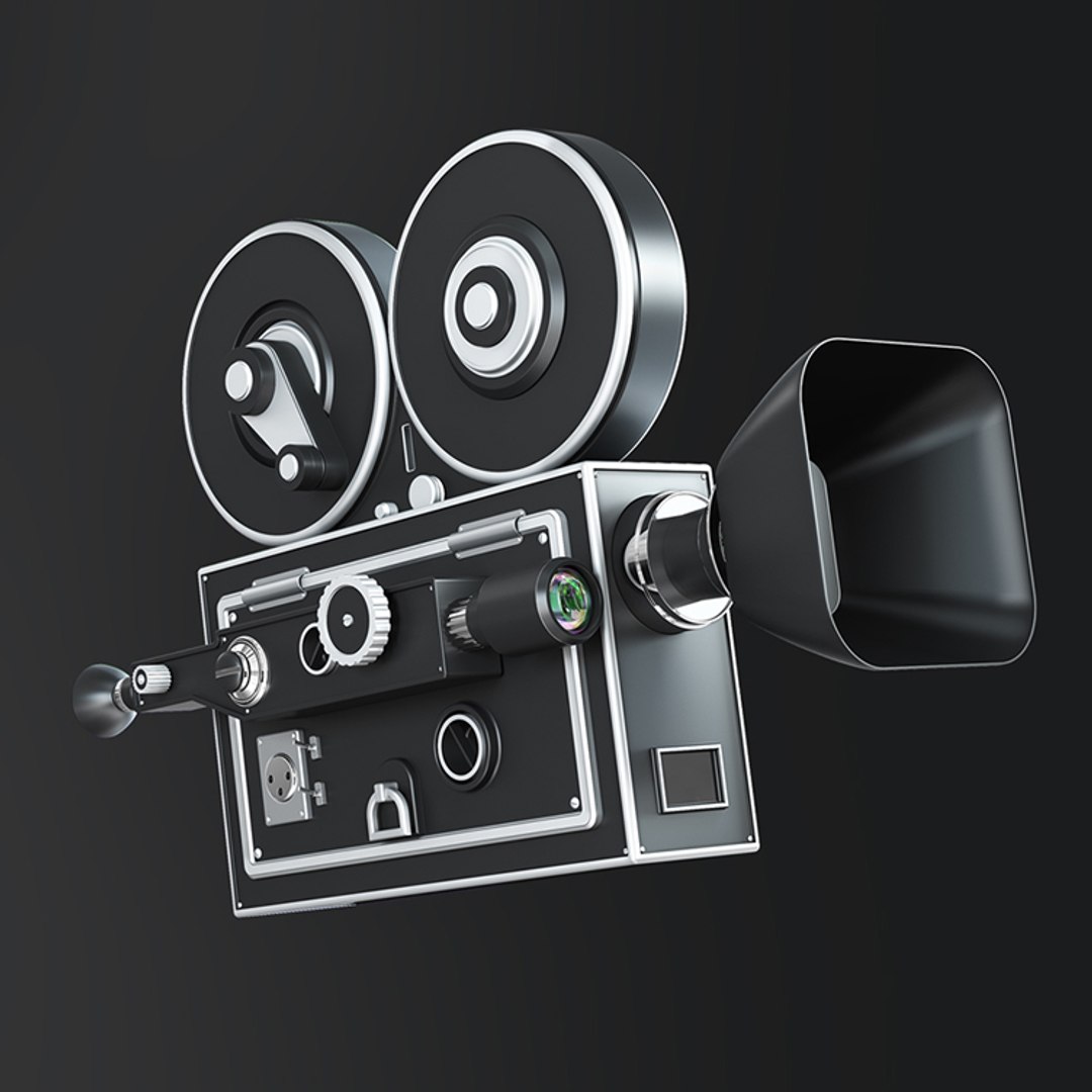 3D Film Movie Camera Icons Model - TurboSquid 1231764