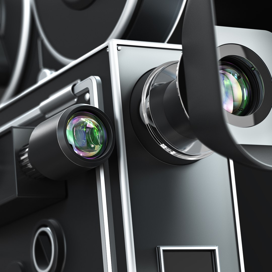 3D Film Movie Camera Icons Model - TurboSquid 1231764