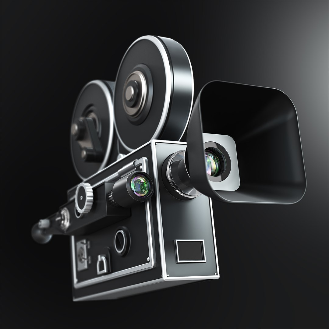 3D Film Movie Camera Icons Model - TurboSquid 1231764