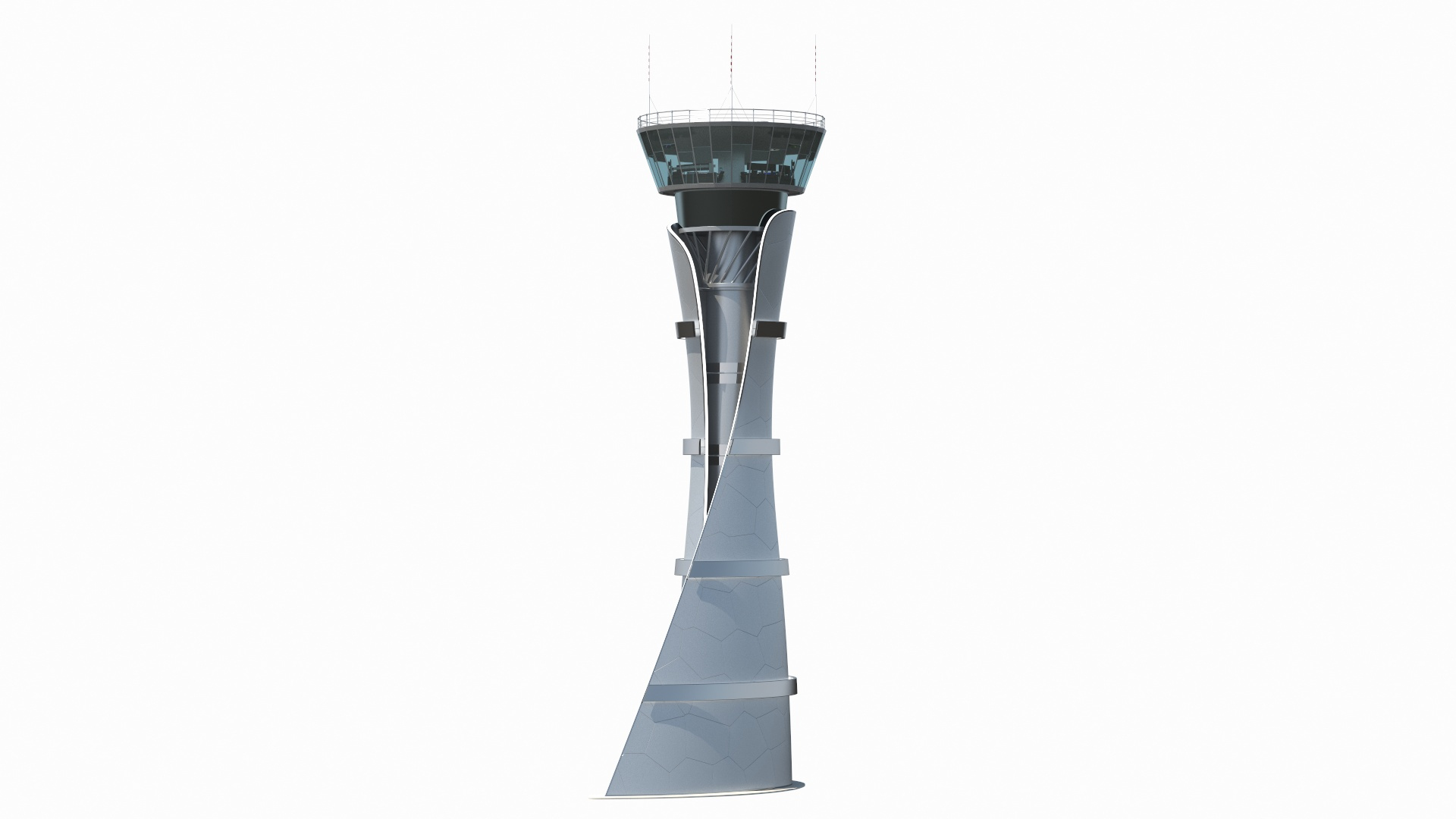 Airport Air Traffic Control Tower 3D Model - TurboSquid 1528655