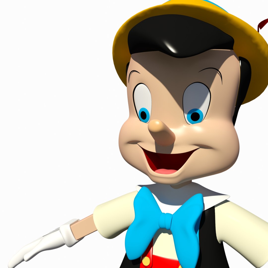 3d Model Pinocchio Studio Rendered
