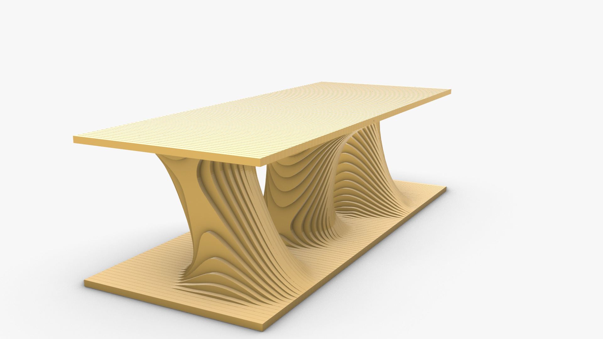 3D Organic Parametric Coffee Table - TurboSquid 1963591