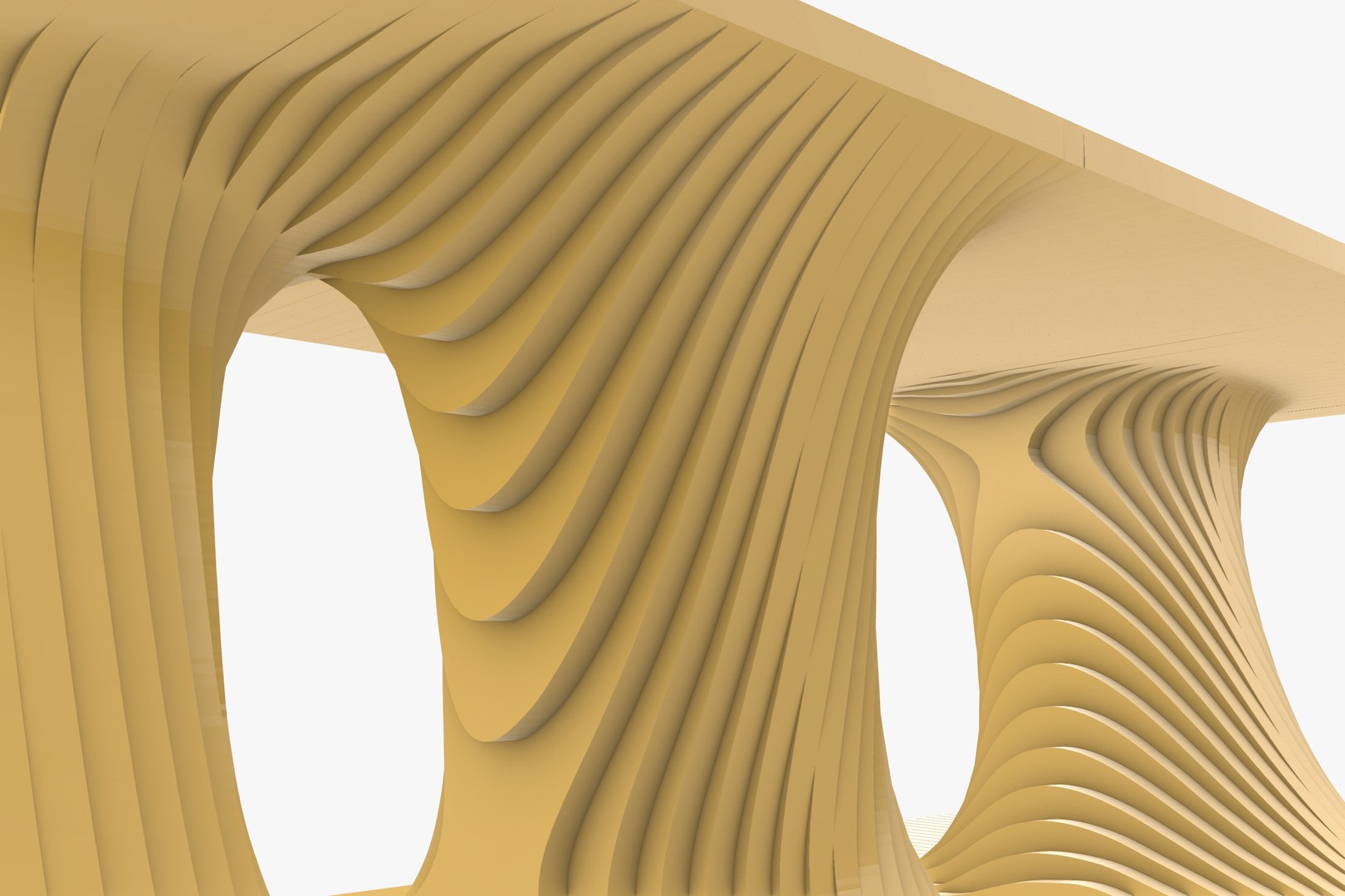 3D Organic Parametric Coffee Table - TurboSquid 1963591