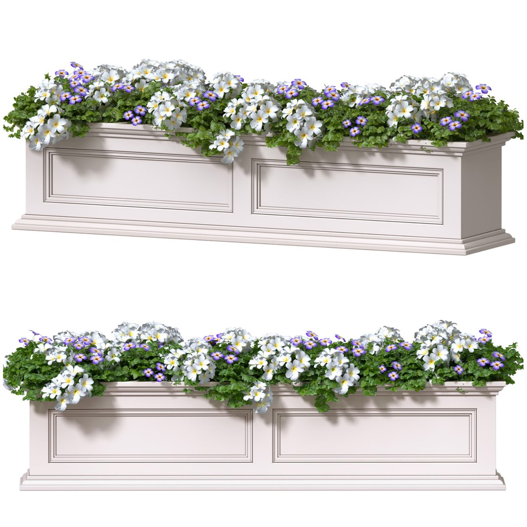 Window And Balcony Flower Box 3D Model - TurboSquid 2146471
