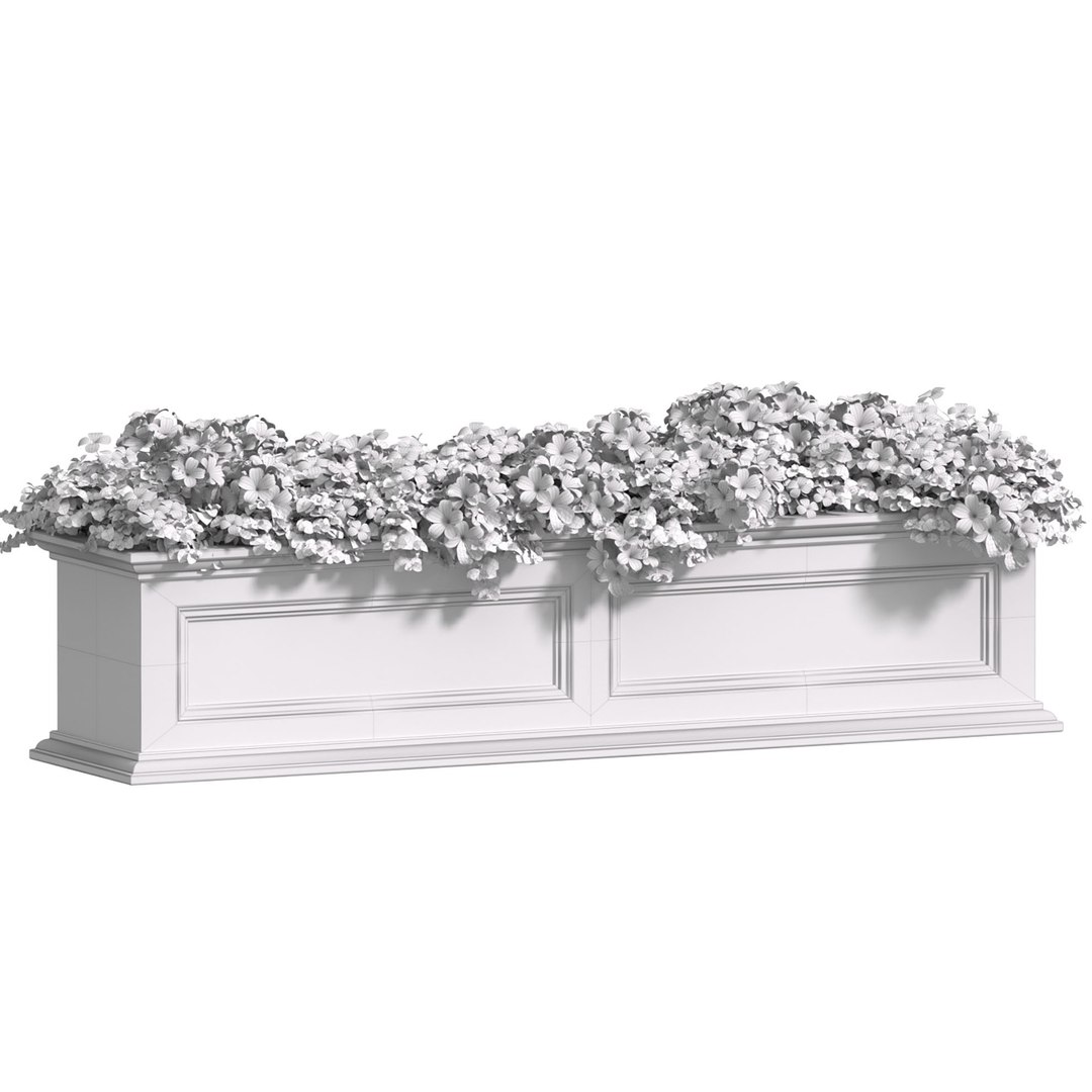 Window And Balcony Flower Box 3D Model - TurboSquid 2146471