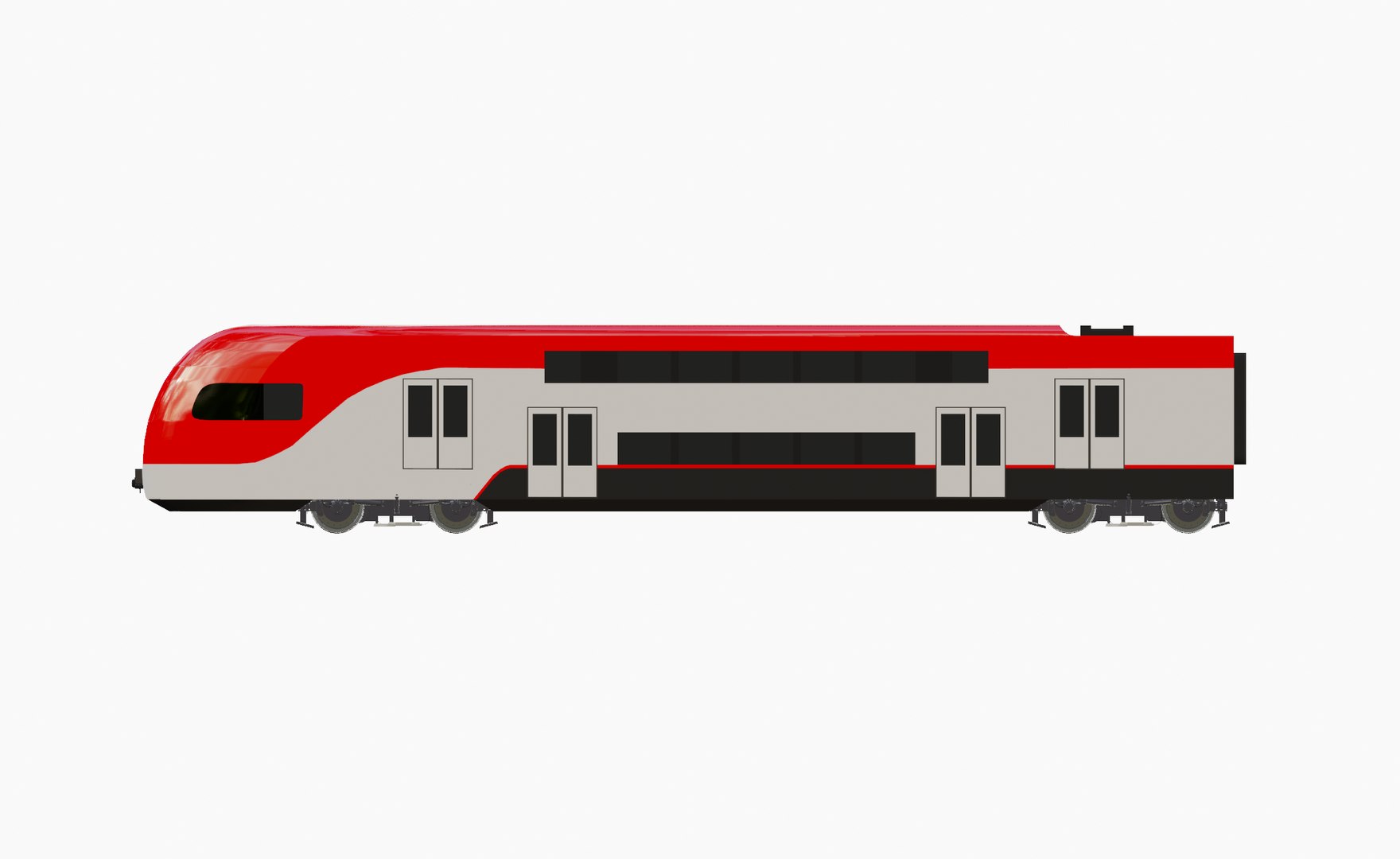 Stadler KISS EMU Caltrain 3D - TurboSquid 2428098