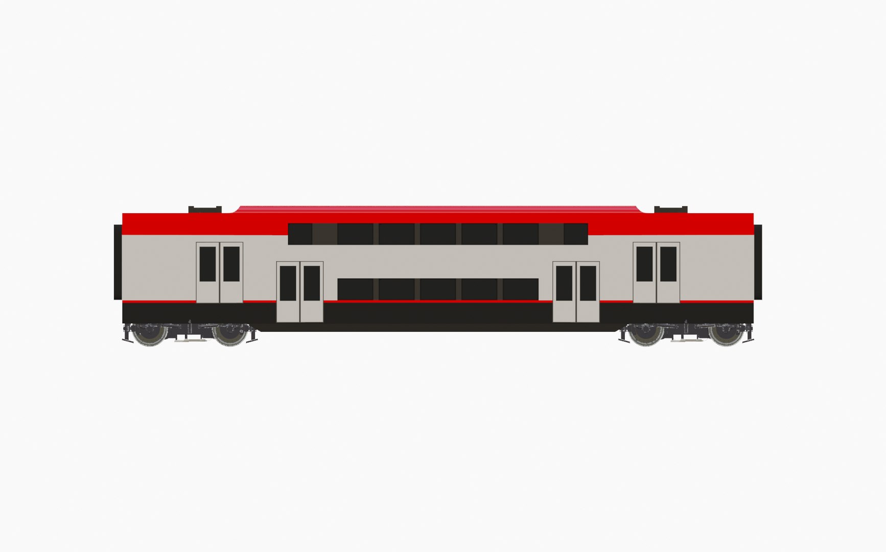 Stadler KISS EMU Caltrain 3D - TurboSquid 2428098