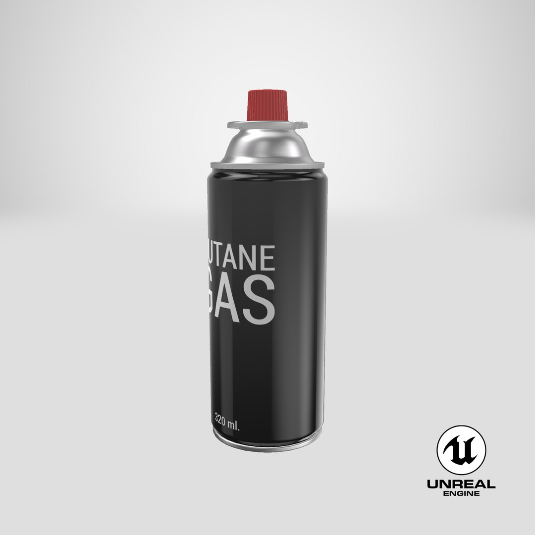 3D Butane Gas Canister model - TurboSquid 2103883