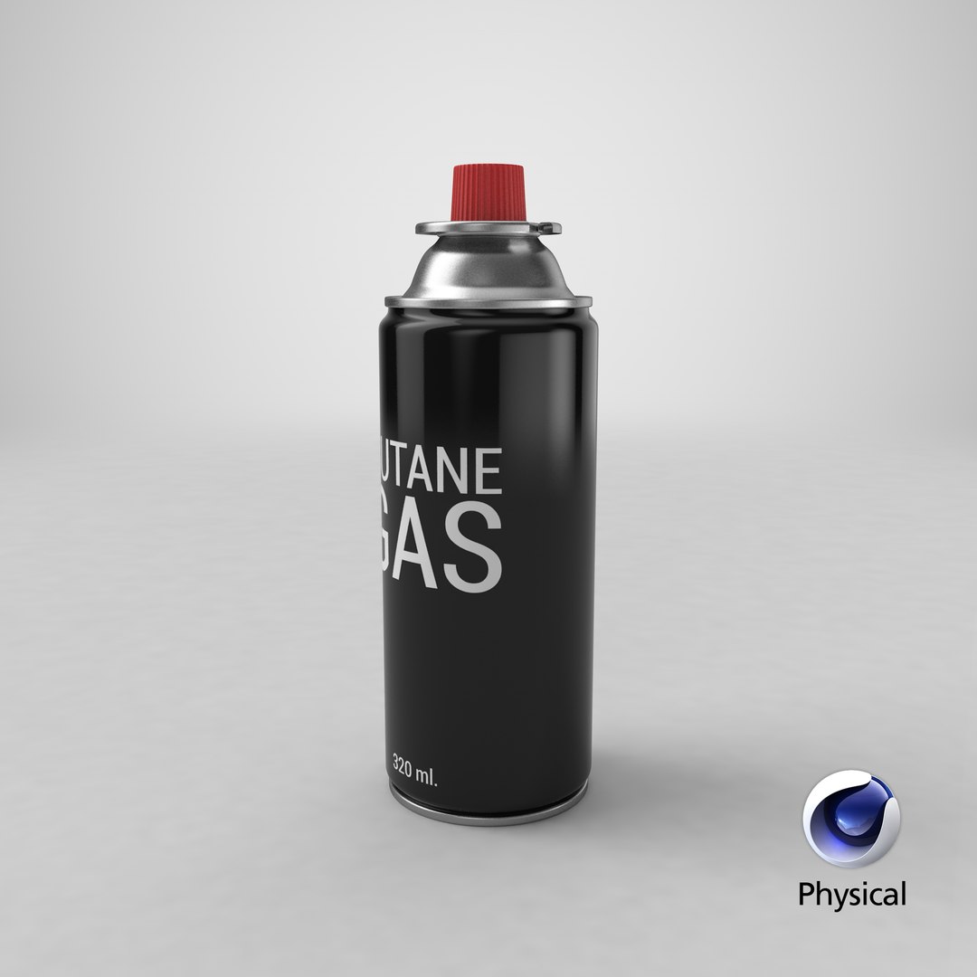 3D Butane Gas Canister model - TurboSquid 2103883
