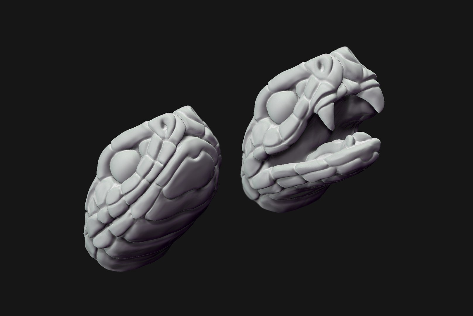 3D Snake Heads - TurboSquid 2182082