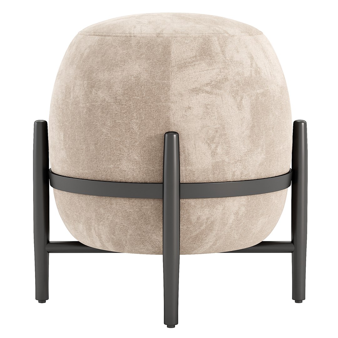 Sia Ottoman - Athena Taupe 2015 Model - TurboSquid 2246479