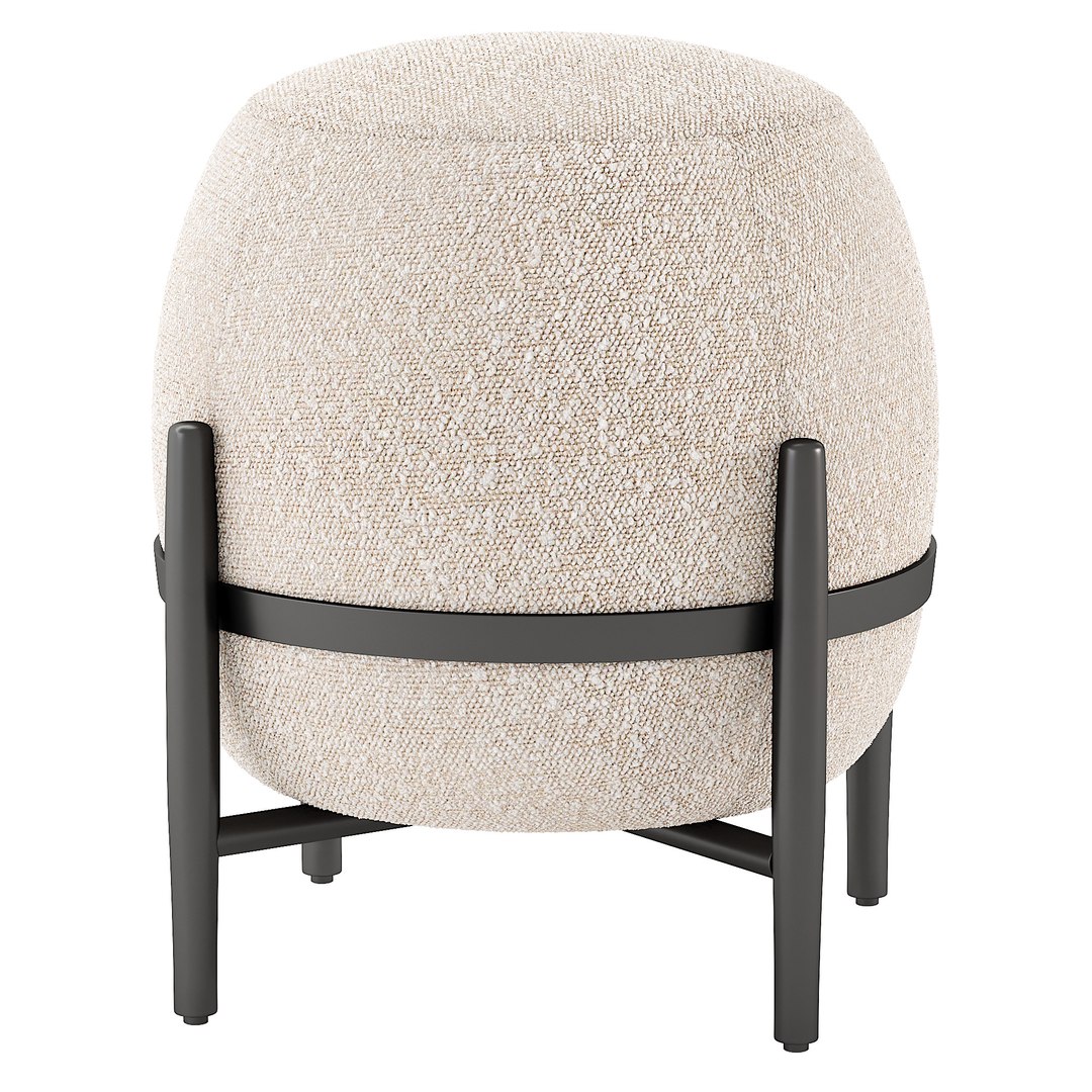 Sia Ottoman - Athena Taupe 2015 Model - TurboSquid 2246479