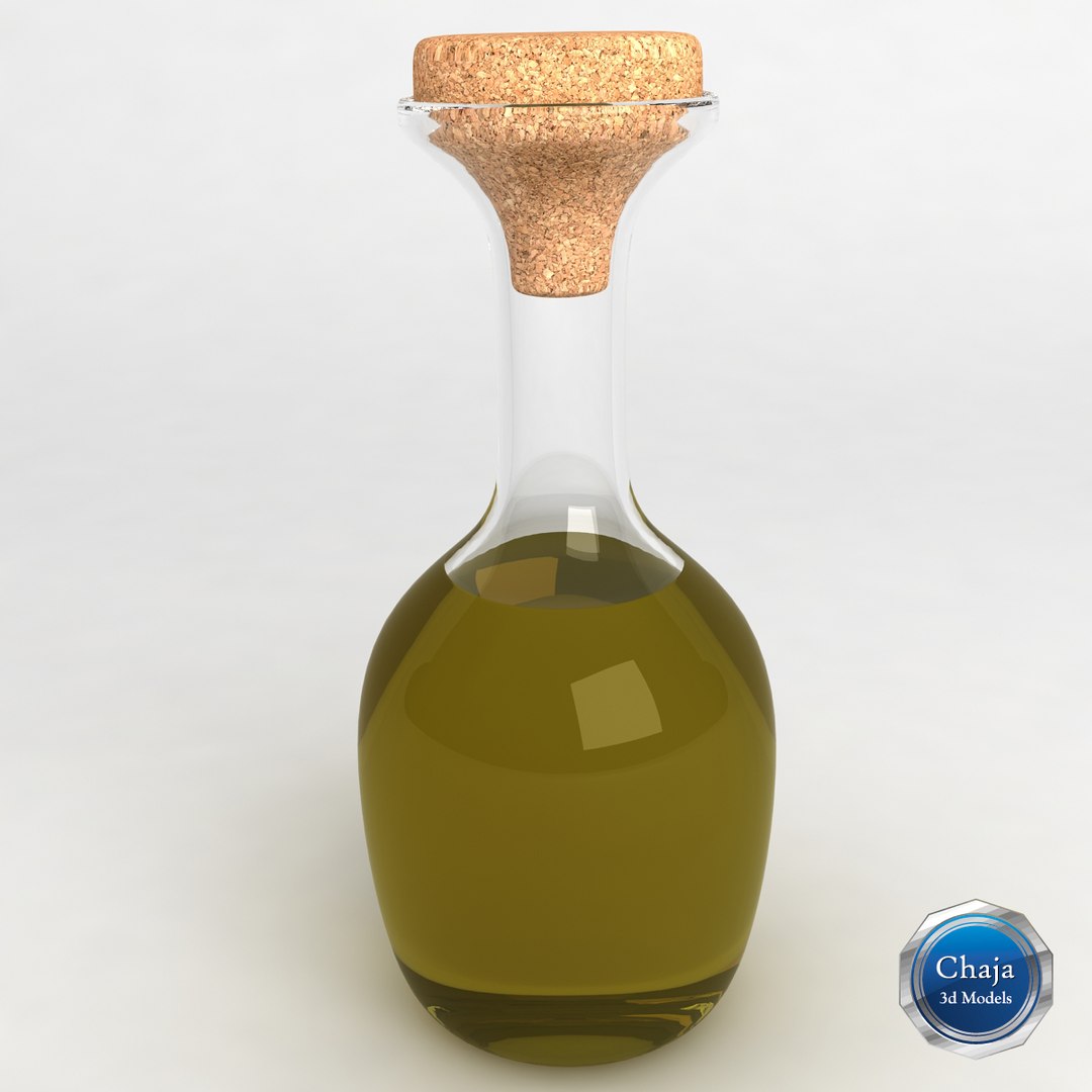 3d model oil bottle