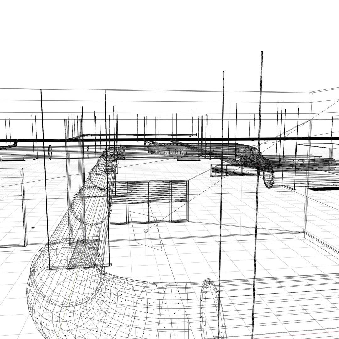 3D GARAGE 2 car studio interior Warehouse 3D - TurboSquid 2044331