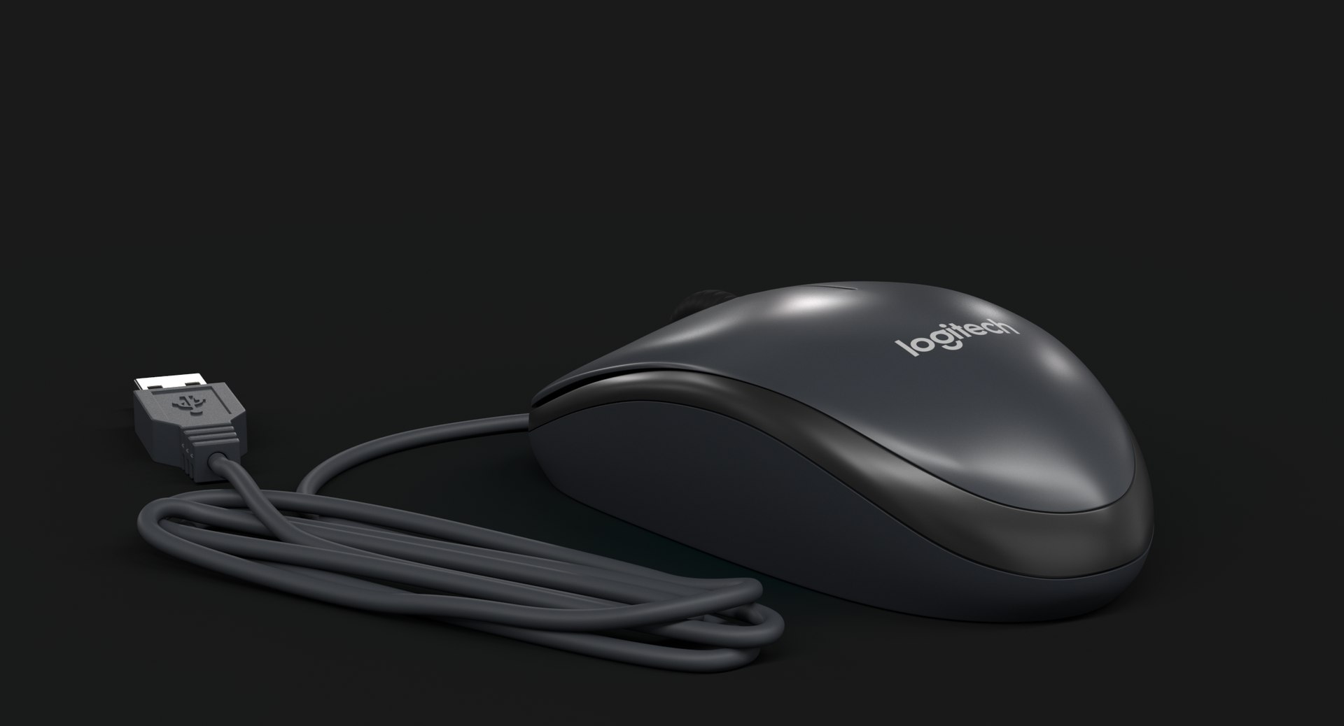 3D Realistic Mouse Logitech M100 - TurboSquid 1368713