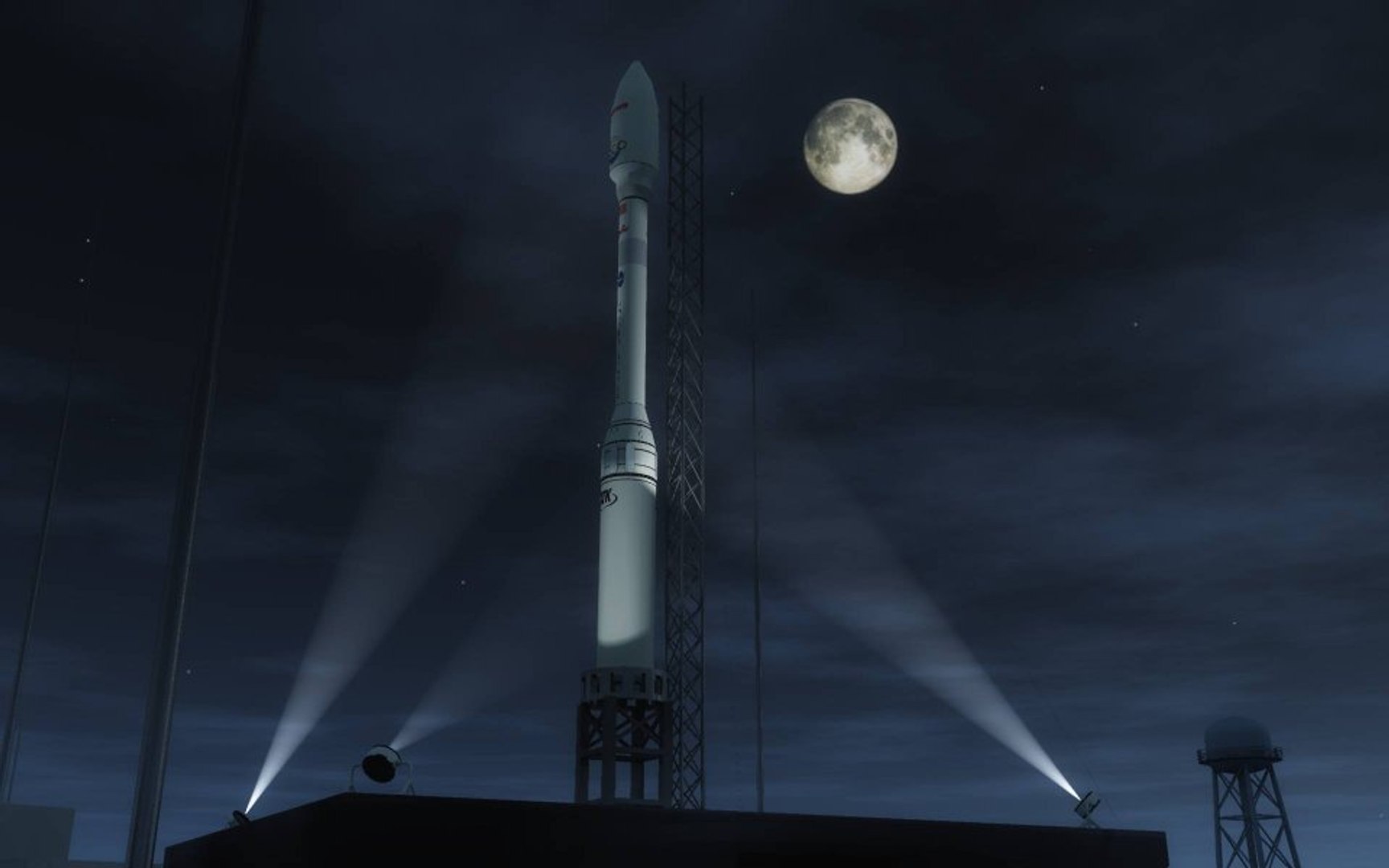 3d launch pad complex taurus model