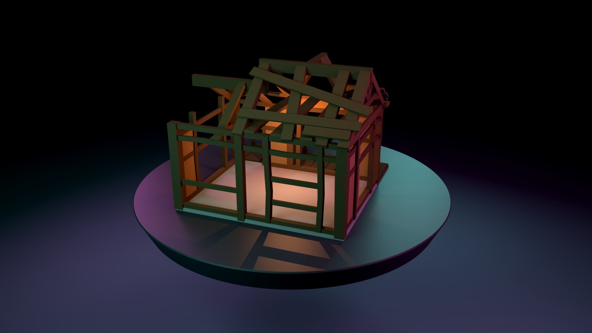 Destroyed Hut 3D - TurboSquid 1961809