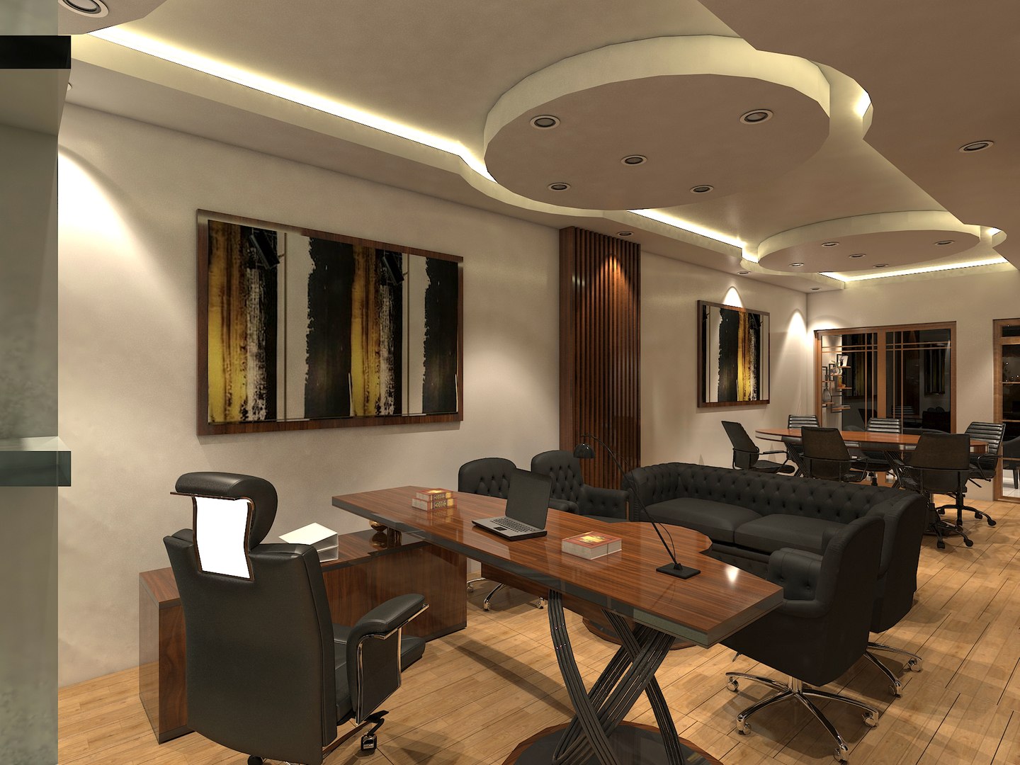 3D Office Interior Model - TurboSquid 1954487