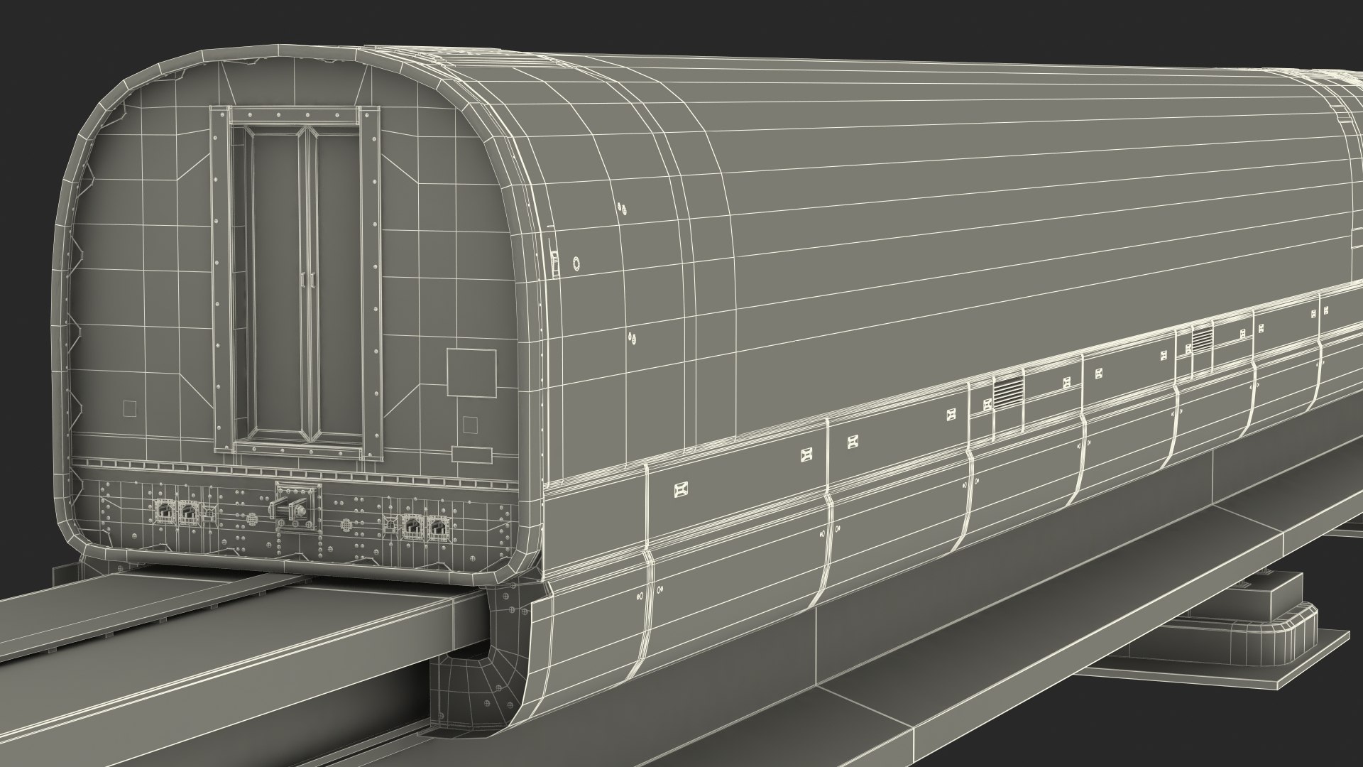 Chinese Maglev Bullet Train on Rail 3D model - TurboSquid 2078088