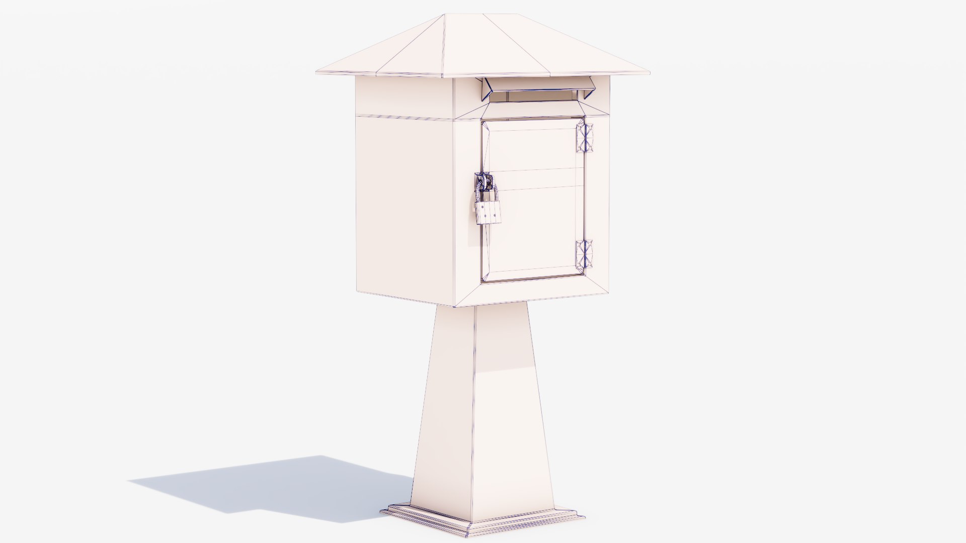 3D Post Box - TurboSquid 2475782