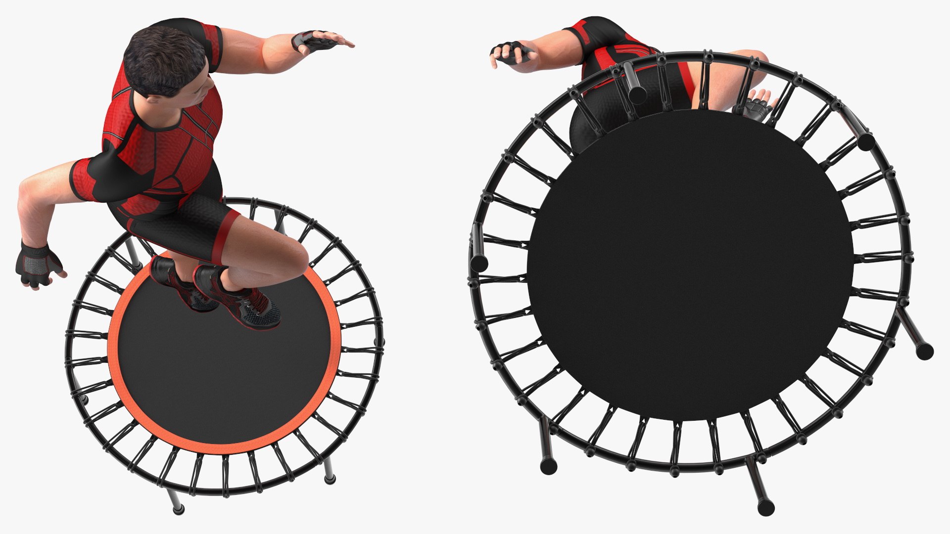 3D Fitness Trainer With Trampoline Rigged For Cinema 4D - TurboSquid ...