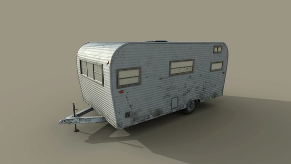 3D Old Camper - TurboSquid 1821937