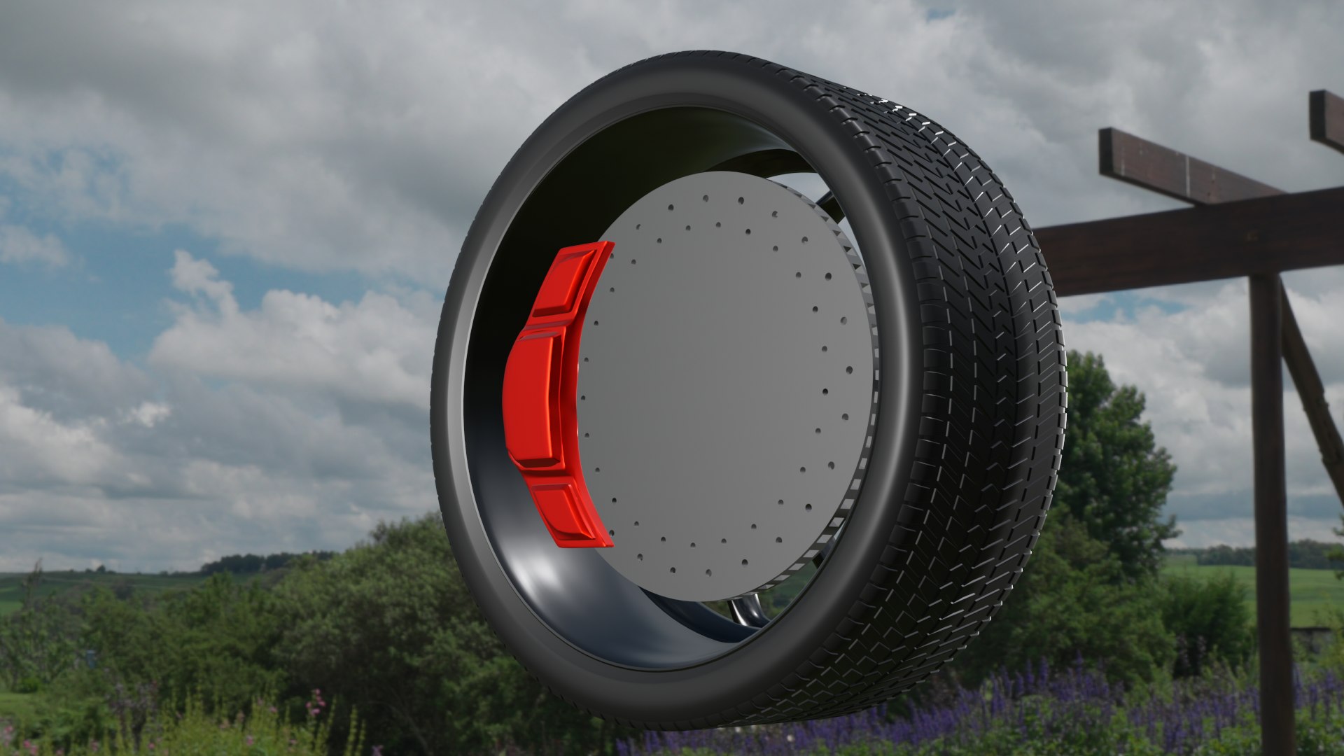 3D Supercar Alloy Wheel Model - TurboSquid 2239634