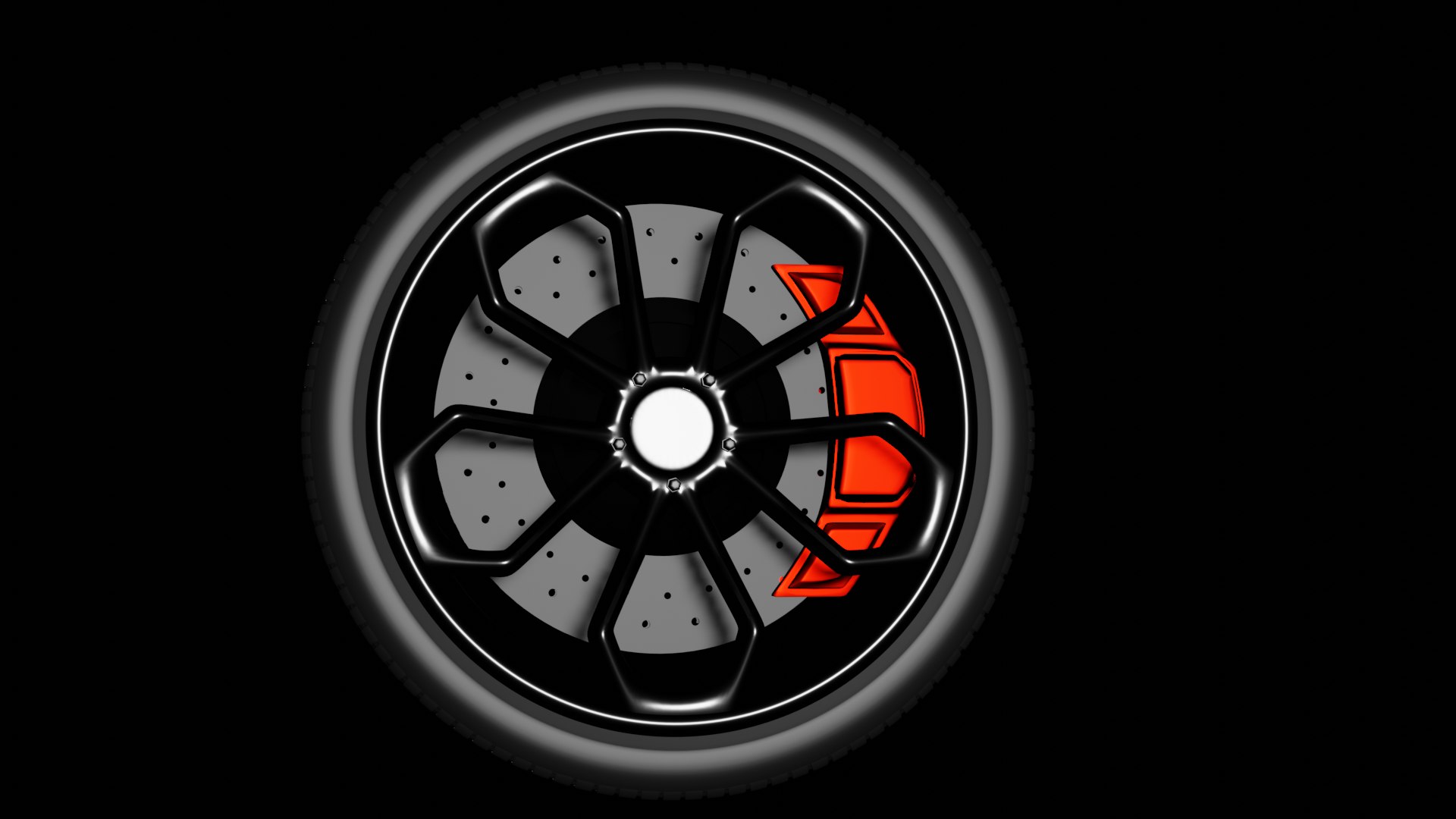 3D Supercar Alloy Wheel Model - TurboSquid 2239634