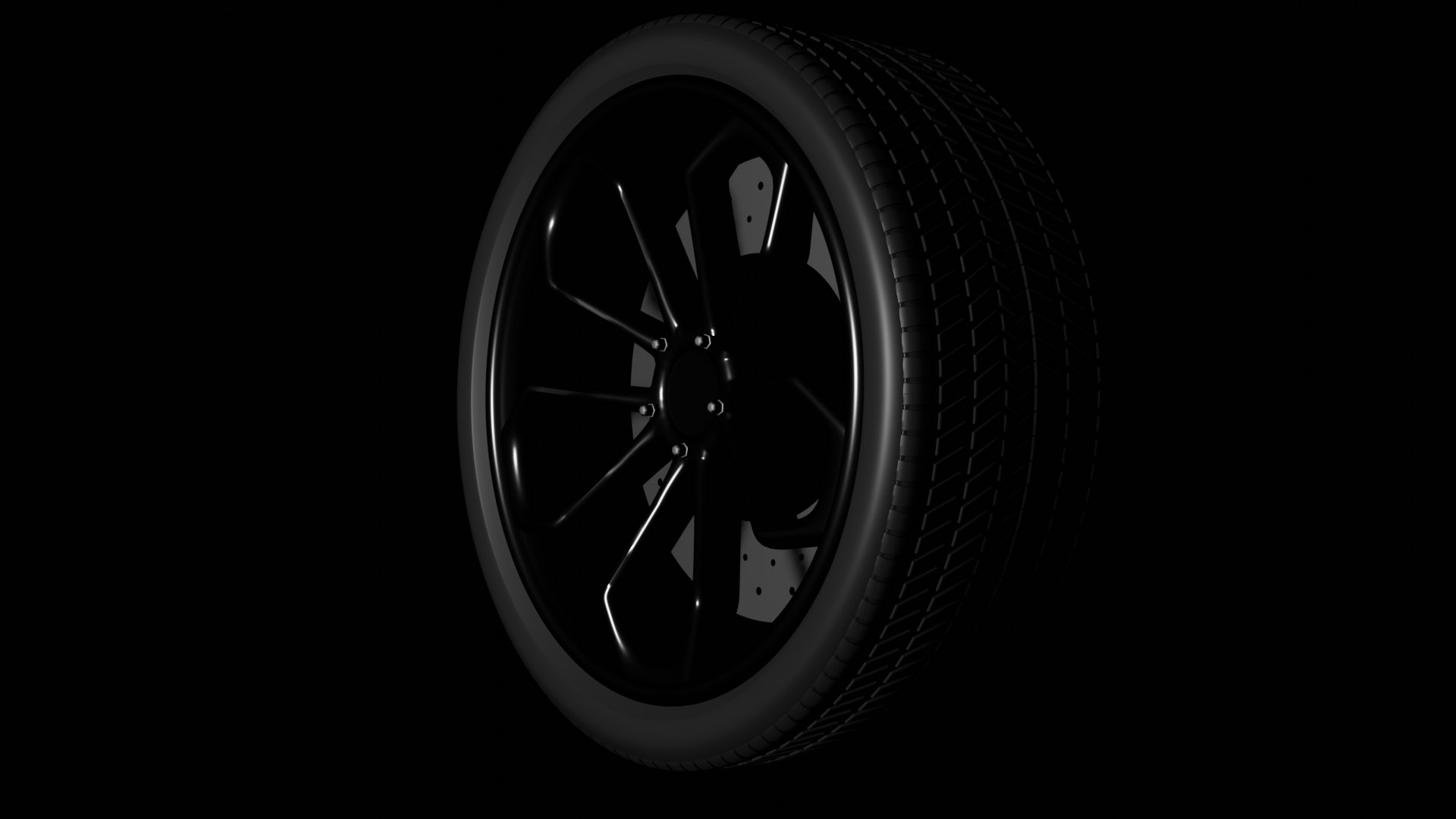 3D Supercar Alloy Wheel Model - TurboSquid 2239634